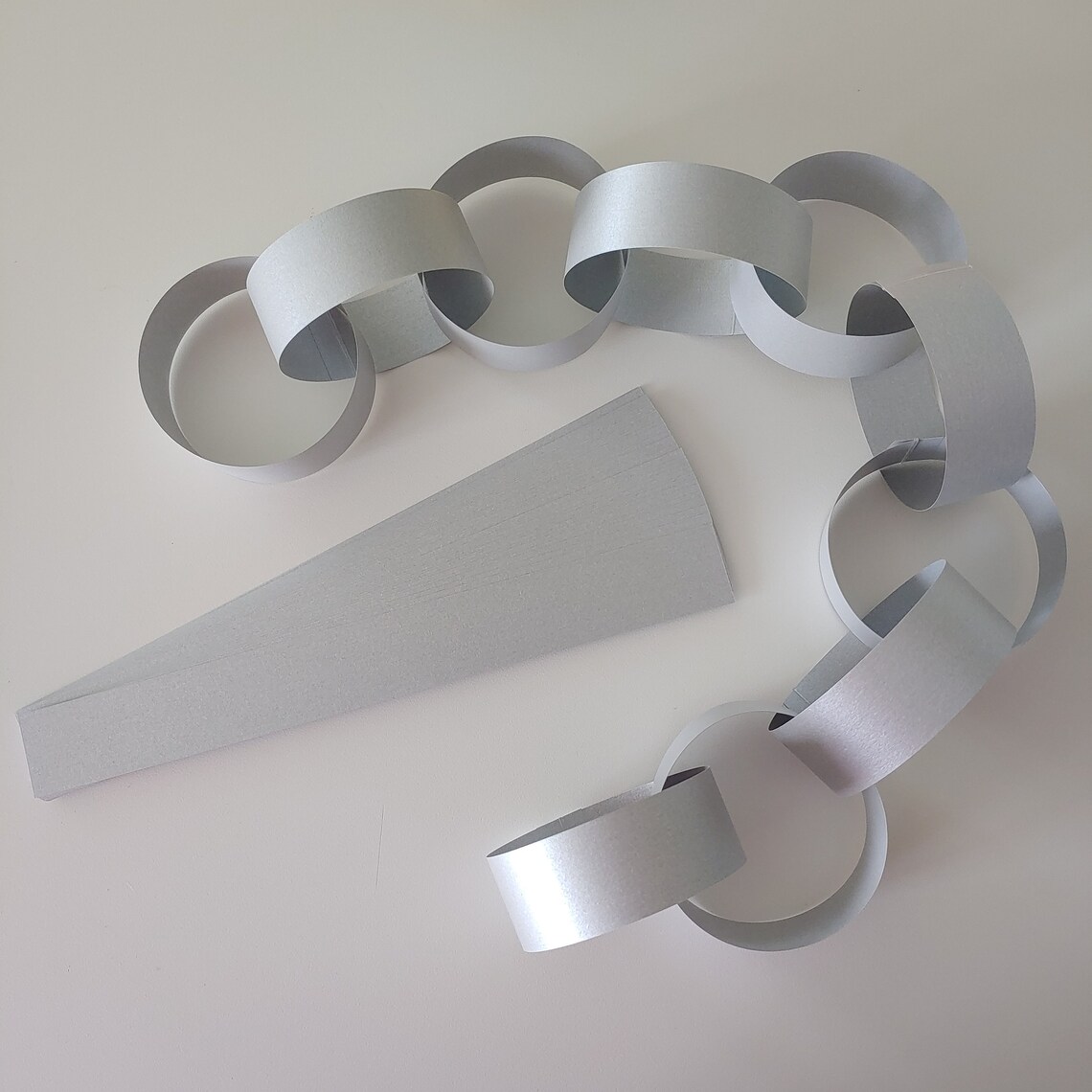 Metallic Paper Chain Kits Gold SILVER Long Double Sided - Etsy