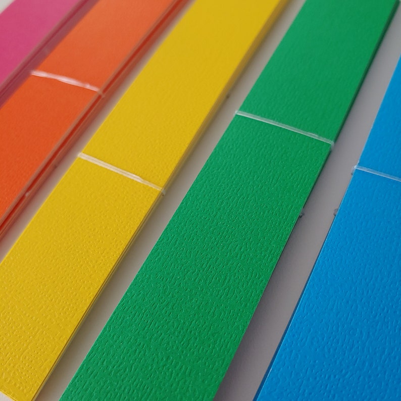 Paper Chain Kits Bright Rainbow Patriotic Pink Orange | Etsy