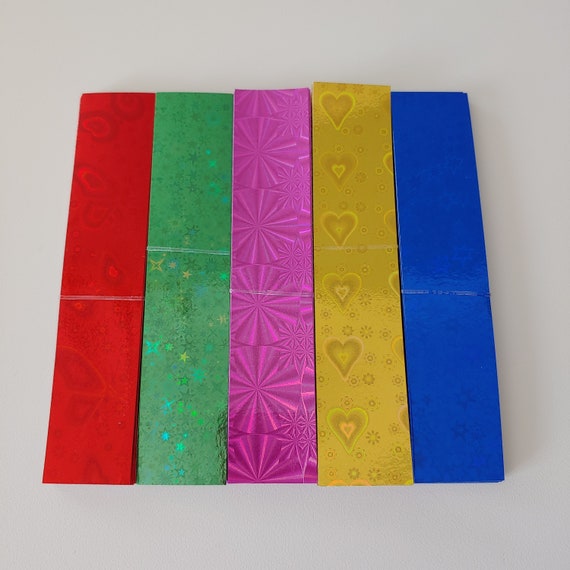 Holographic Foil Paper Chain Kits Short Chain Rainbow - Etsy