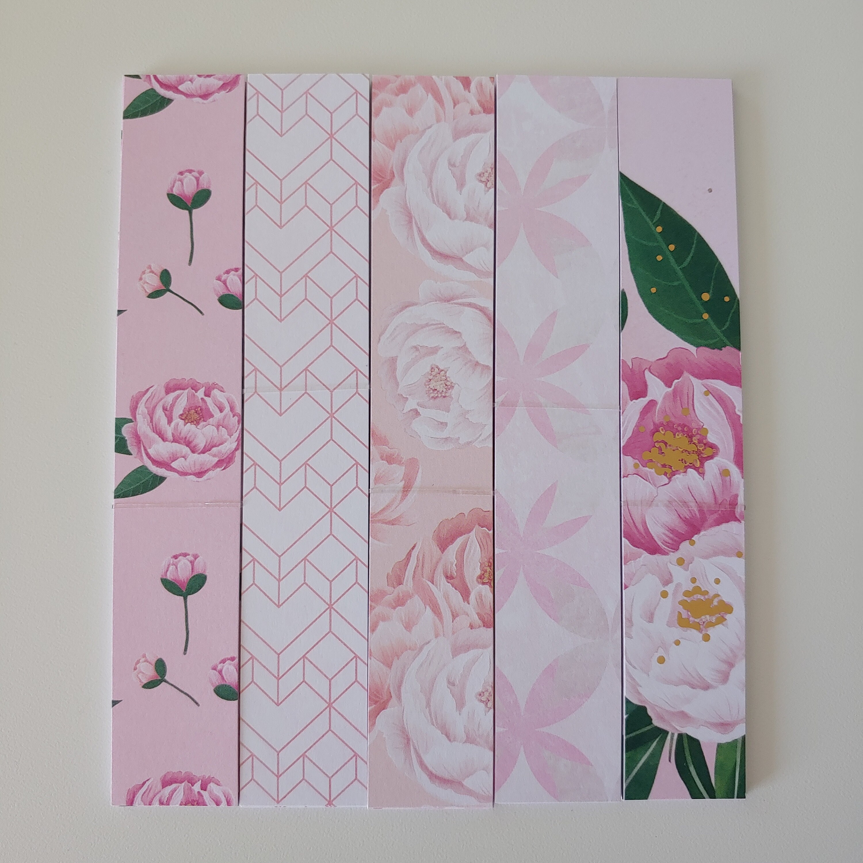 Pink Peonies DIY Paper Chain Kits 4 Kit Variations to Choose | Etsy