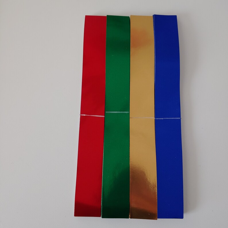 Metallic Foil Paper Chain Kits Long Chain Christmas - Etsy