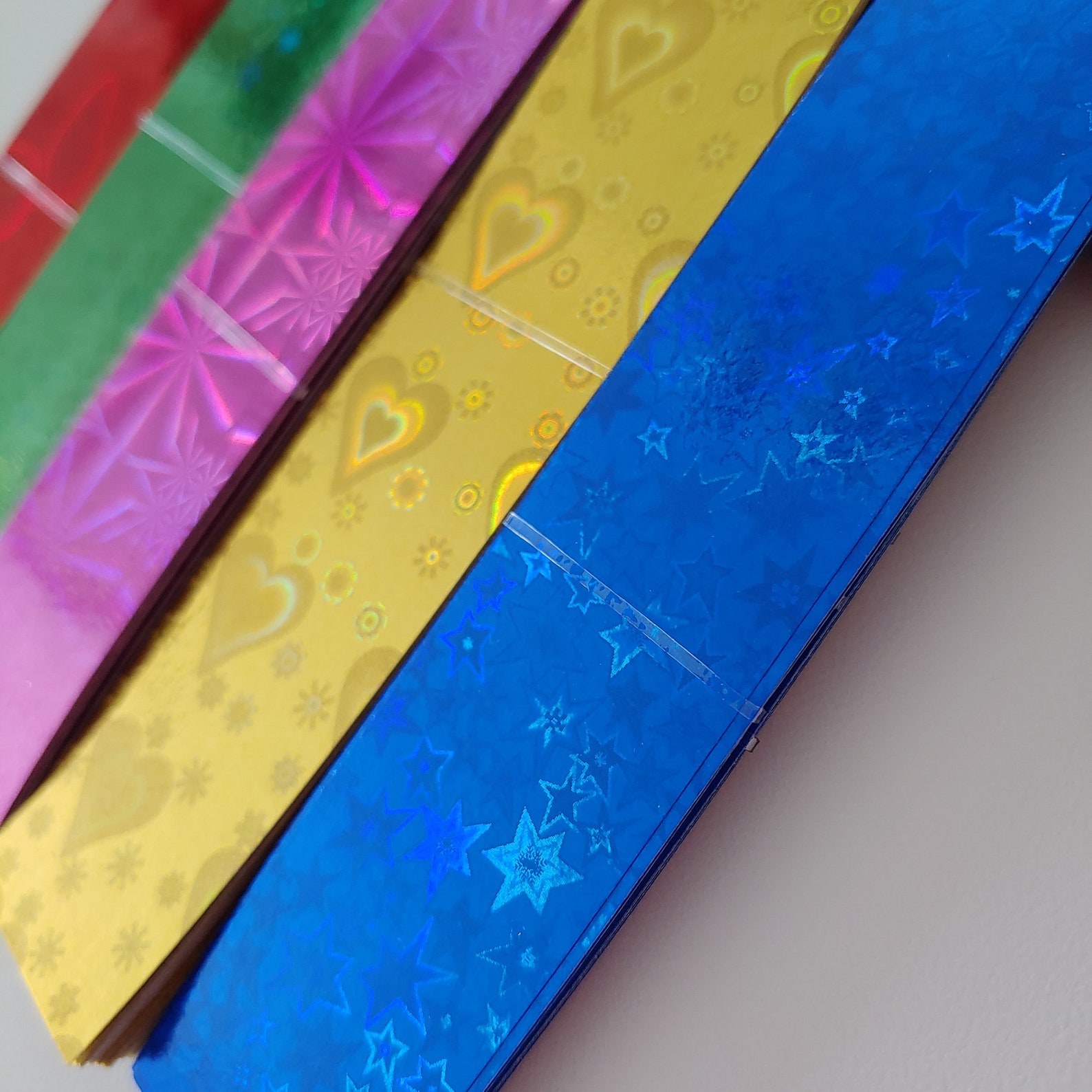 Holographic Foil Paper Chain Kits Short Chain Rainbow - Etsy