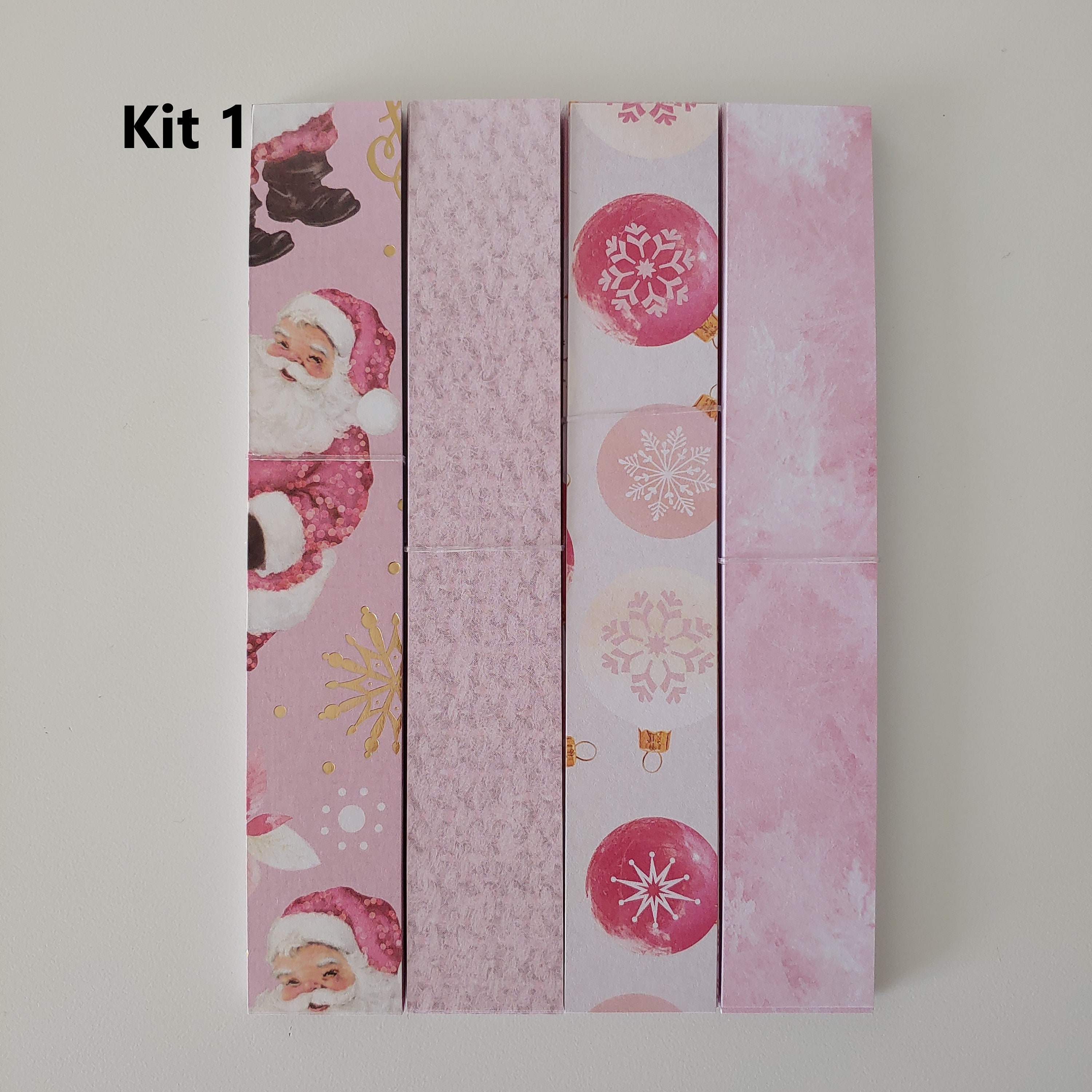 DIY Paper Chain Kits Pink Frosted Christmas 5 Kit - Etsy