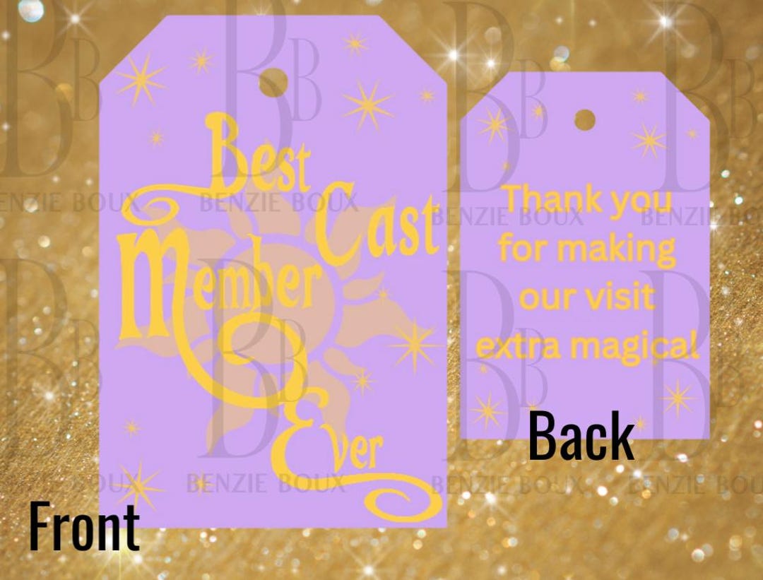 Magical Cast Member Gift Tags, Pixie Dust Pack (PDF Pattern) - Etsy