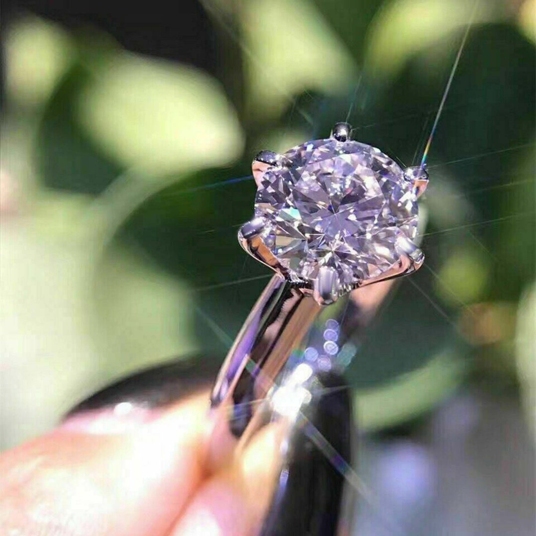 Genuine Sale Real White Diamond 4.00 Carat Natural EGL VVS1 Clarity Lab ...