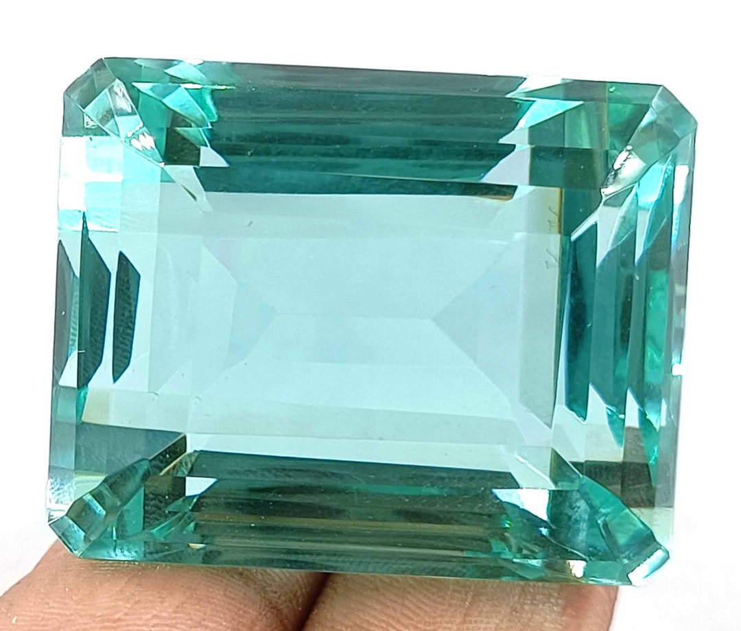 Apatite Neon Blue 250-280 Carat Certified Lab-created From Brazil ...