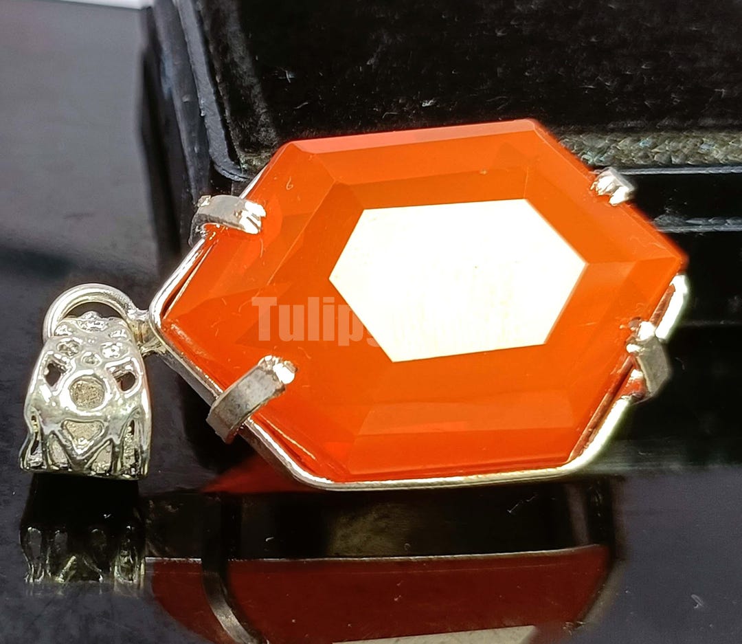 Natural Orange Opal 66.40 Carat Fancy Cut Stone Real 925 Stealing ...