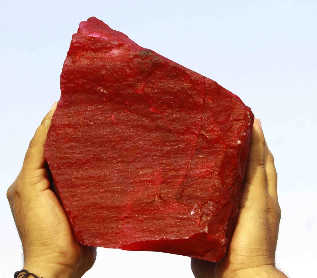 5 Kg Raw Red Ruby Rock: African Earth Mined Gemstone - Etsy UK