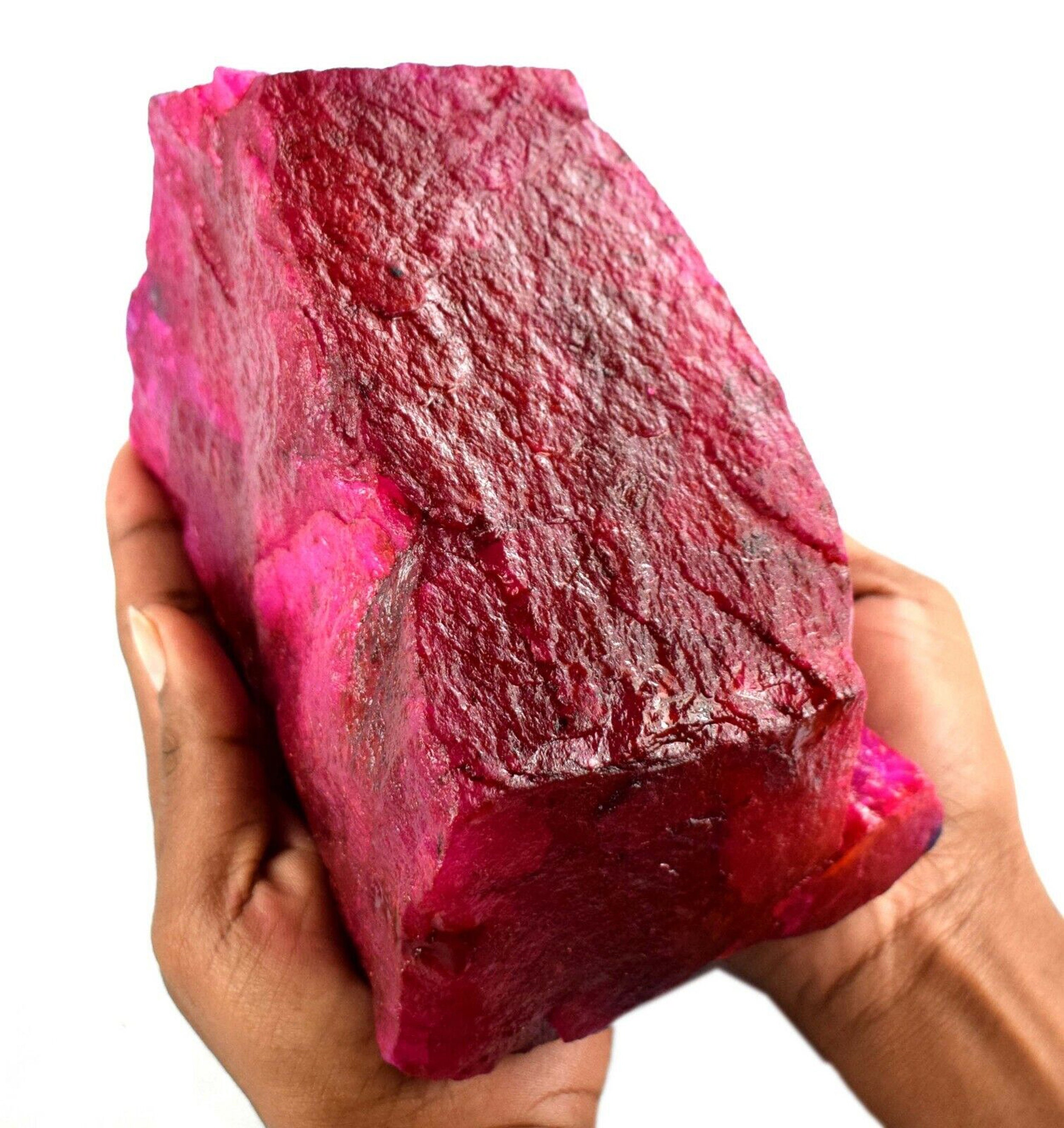 African Red Ruby 15751 Ct / 3 KG Gemstone Rough Natural Huge Size EGL ...