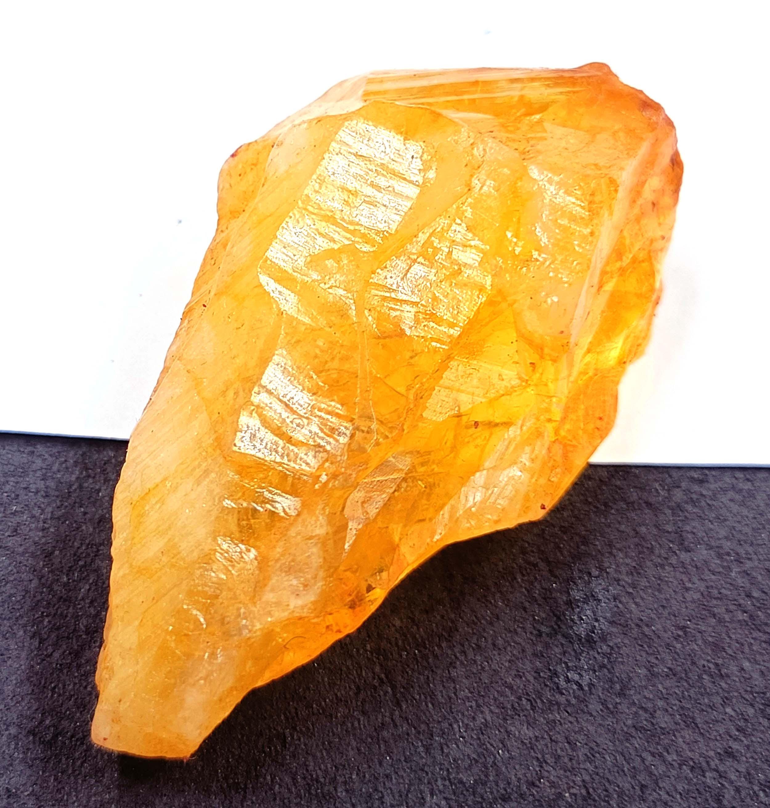Mind Blowing Yellow Sapphire Raw 204.00 Ct Certified Natural Rough Cut ...