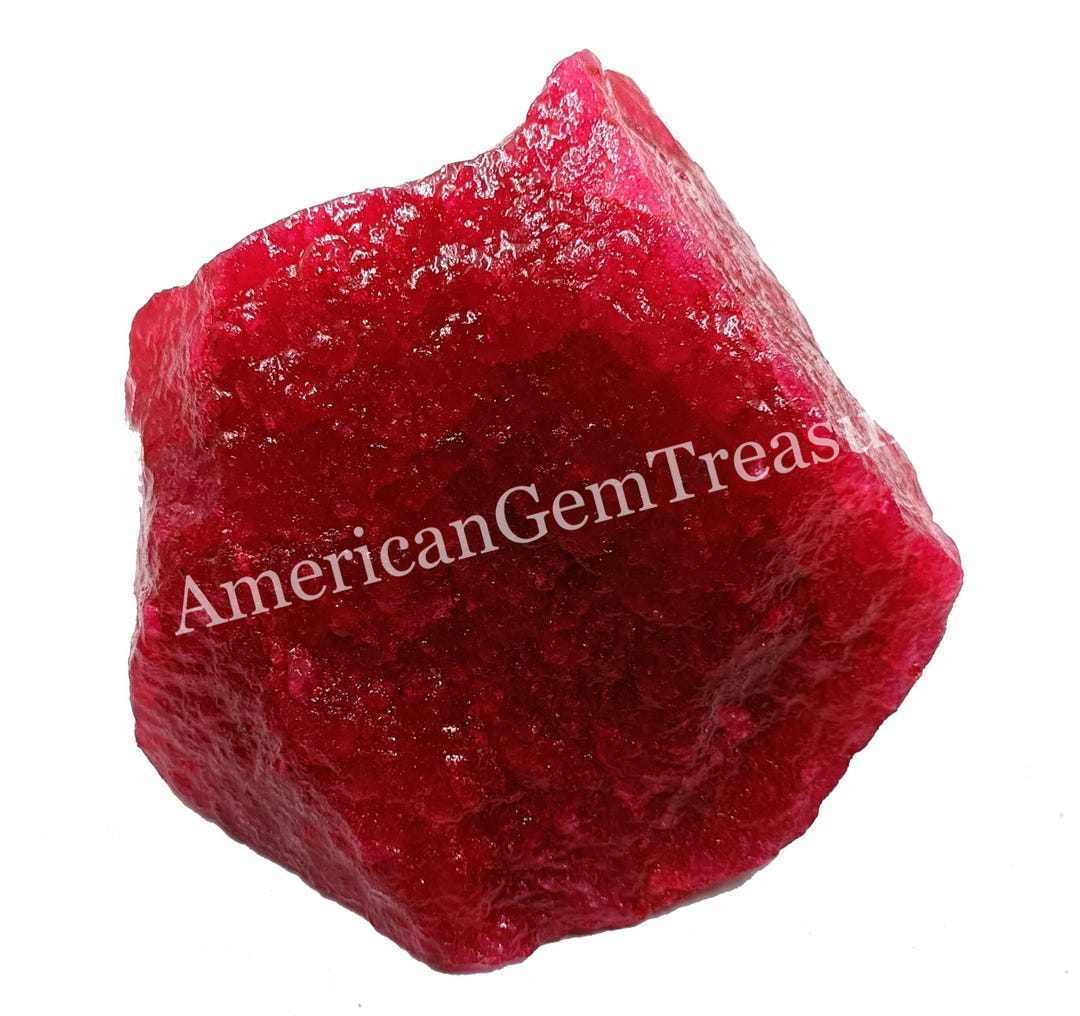 Red Ruby Rough 2KG/ 10176 CT African Rough Gems Natural Certified ...