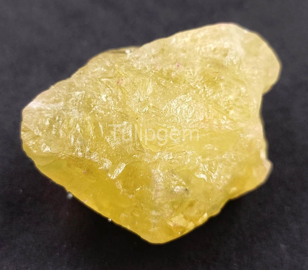 Lemon Topaz Natural Uncut Rough 415 Ct Untreated/unheated Certified ...