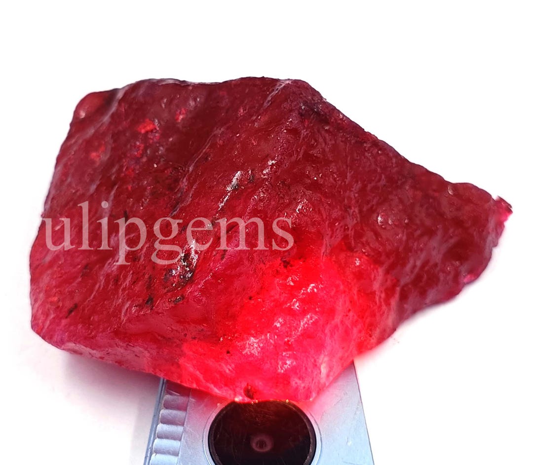 Dyed Red Ruby Natural 738.5 Carat Certified Loose Gemstone From African ...