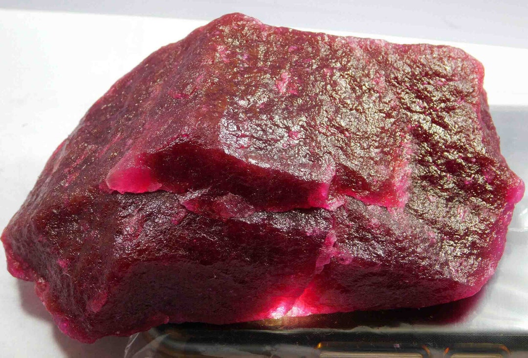 Ruby Raw Big Chunk Rough 1700 Ct Certified Natural Healing Uncut Shape ...