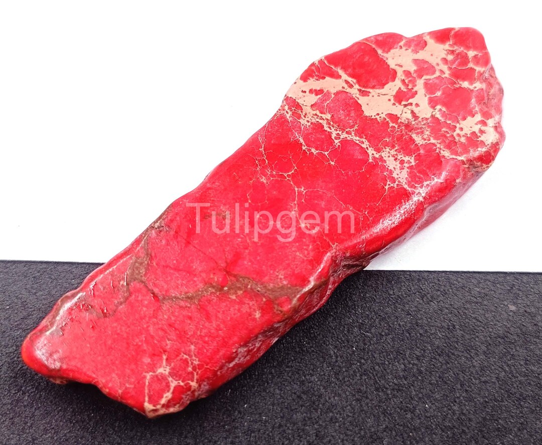 Red Turquoise Rough Slab 94.5 Ct Natural Certified Uncut Rough From ...