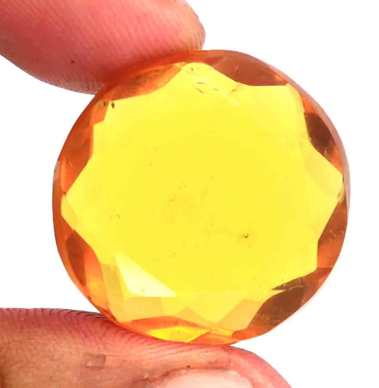 76.65 Ct Certified Yellow Citrine Attractive Gemstone | Etsy