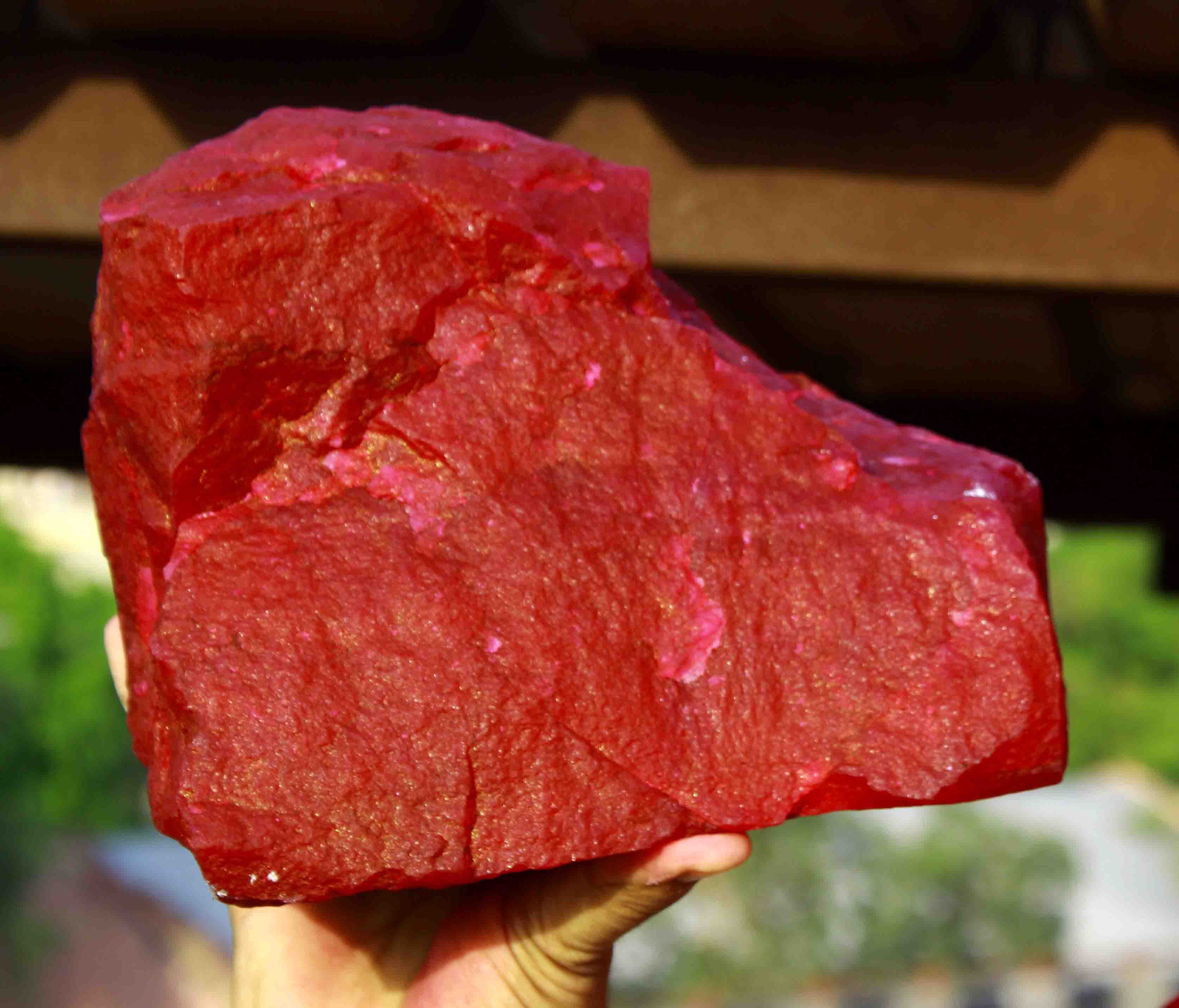 Ruby Raw Rock Gemstone Rough From Africa 40000 Ct 8 Kg Certified ...