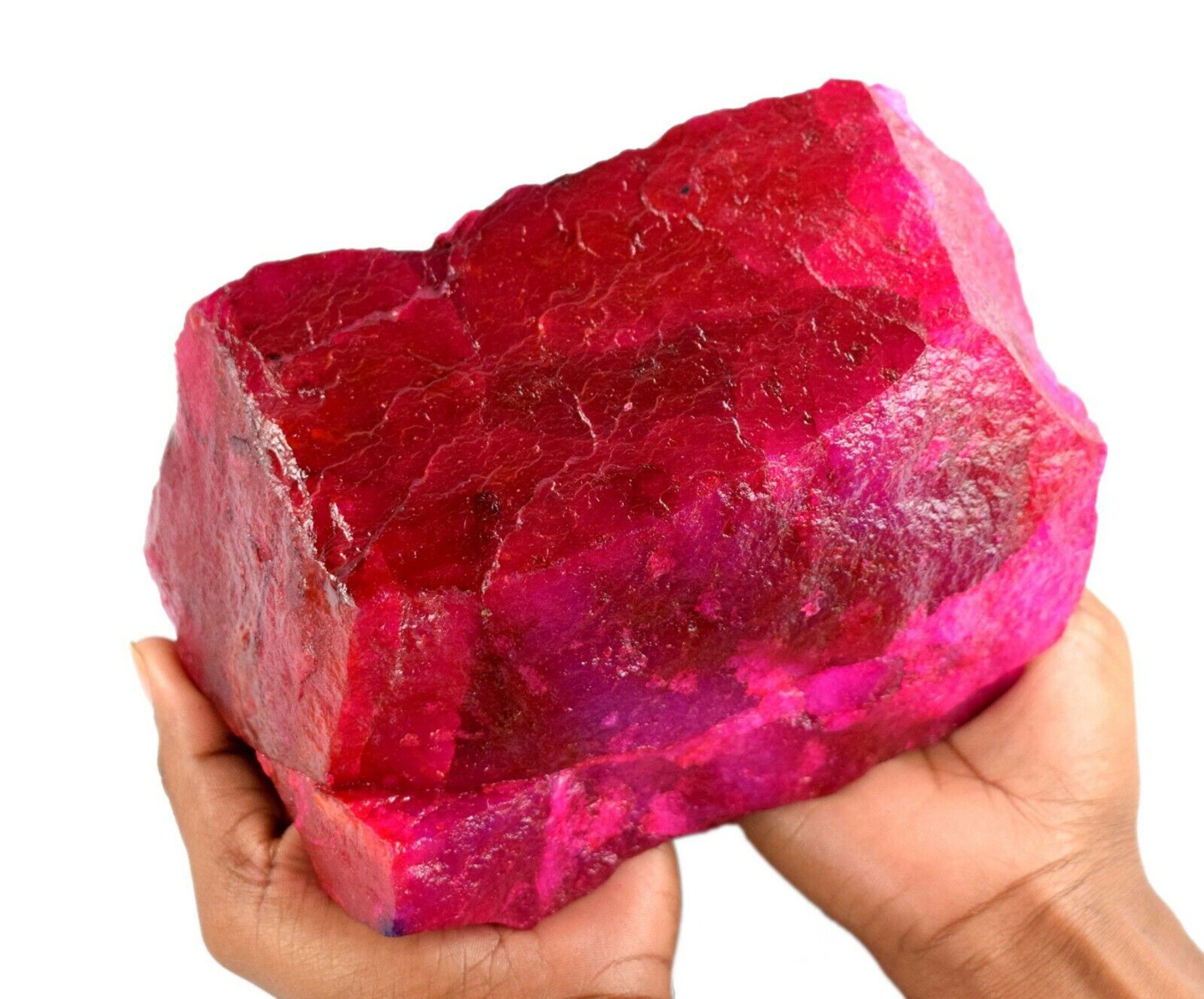 African Red Ruby 15751 Ct / 3 KG Gemstone Rough Natural Huge Size EGL ...