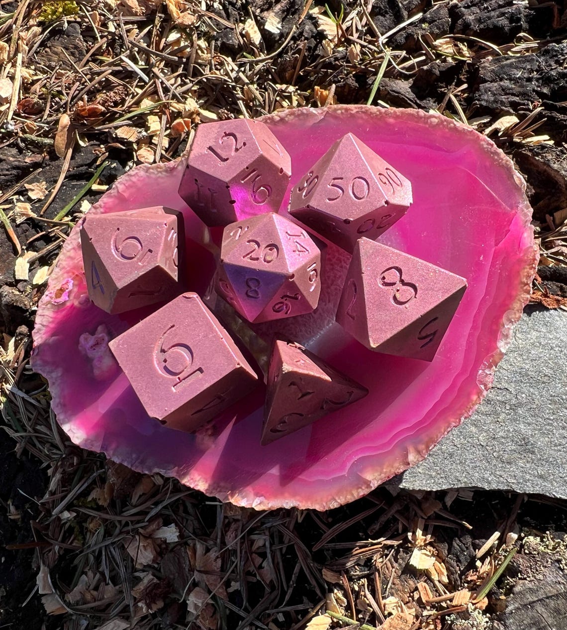 Milk Chocolate Edible Dice Set: 7 Piece RPG Gaming Treats - Etsy