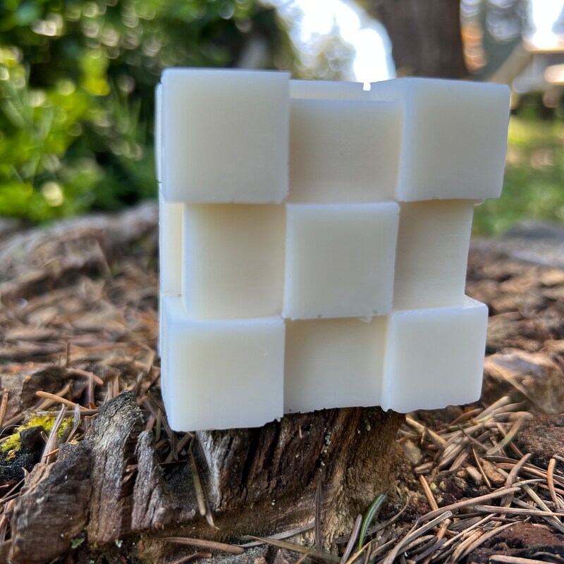 Rubik's Cube Candle - Etsy