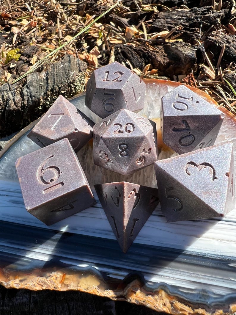 Milk Chocolate Edible Dice Set: 7 Piece RPG Gaming Treats - Etsy