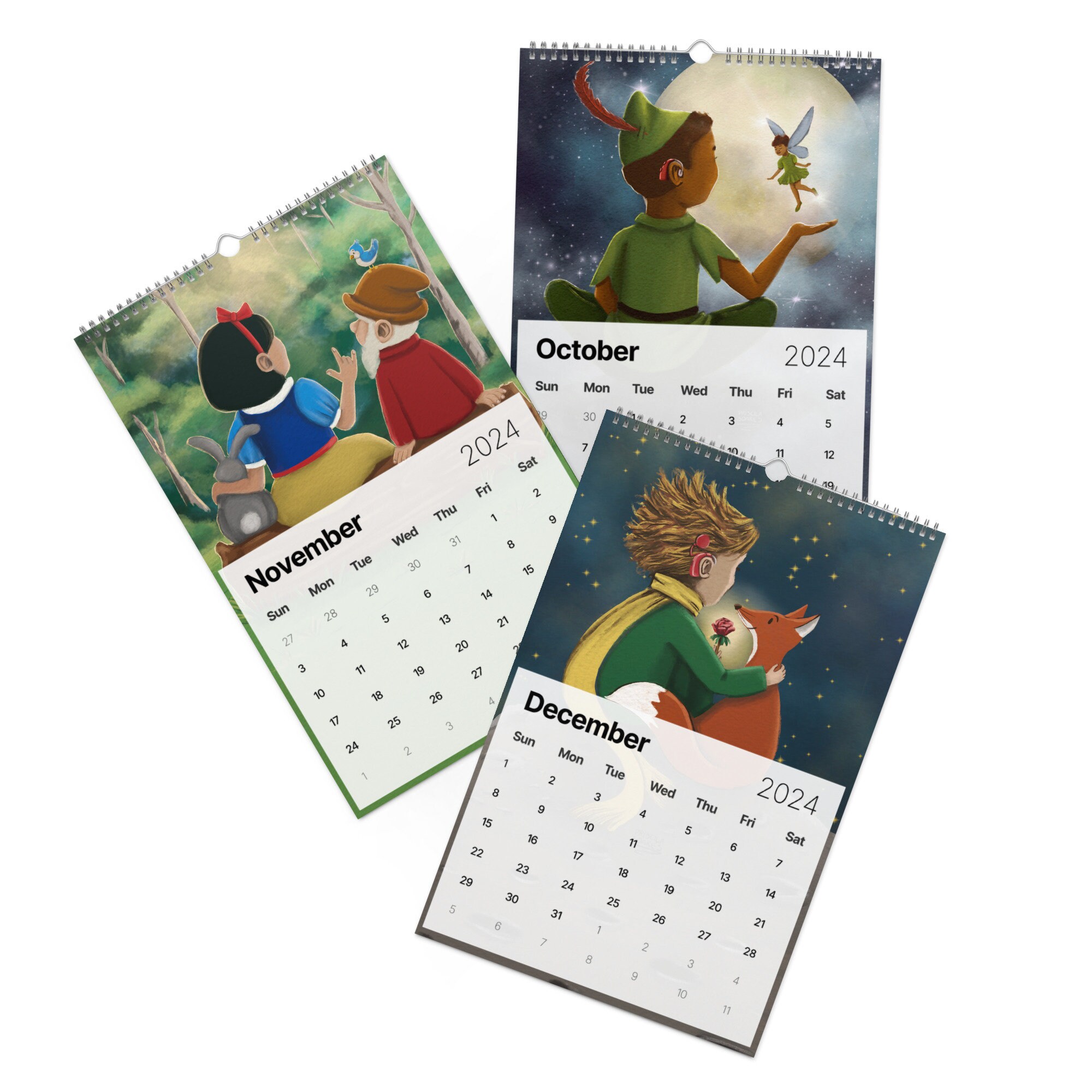 Wall Calendar - Famous Children’s Books Characters With Hearing ...
