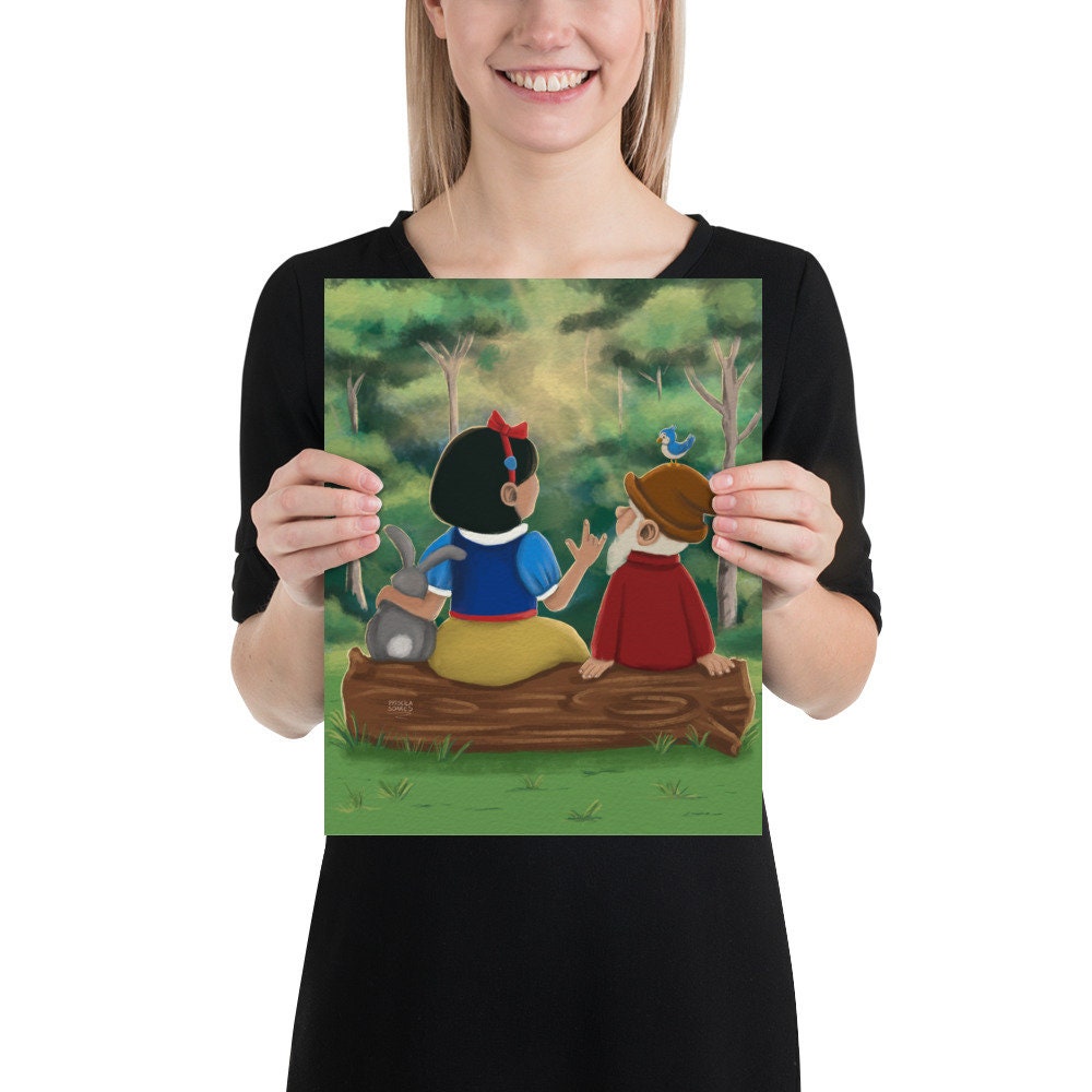 Print - Snow White With Bone Anchored Hearing Aids (BAHA) - Etsy