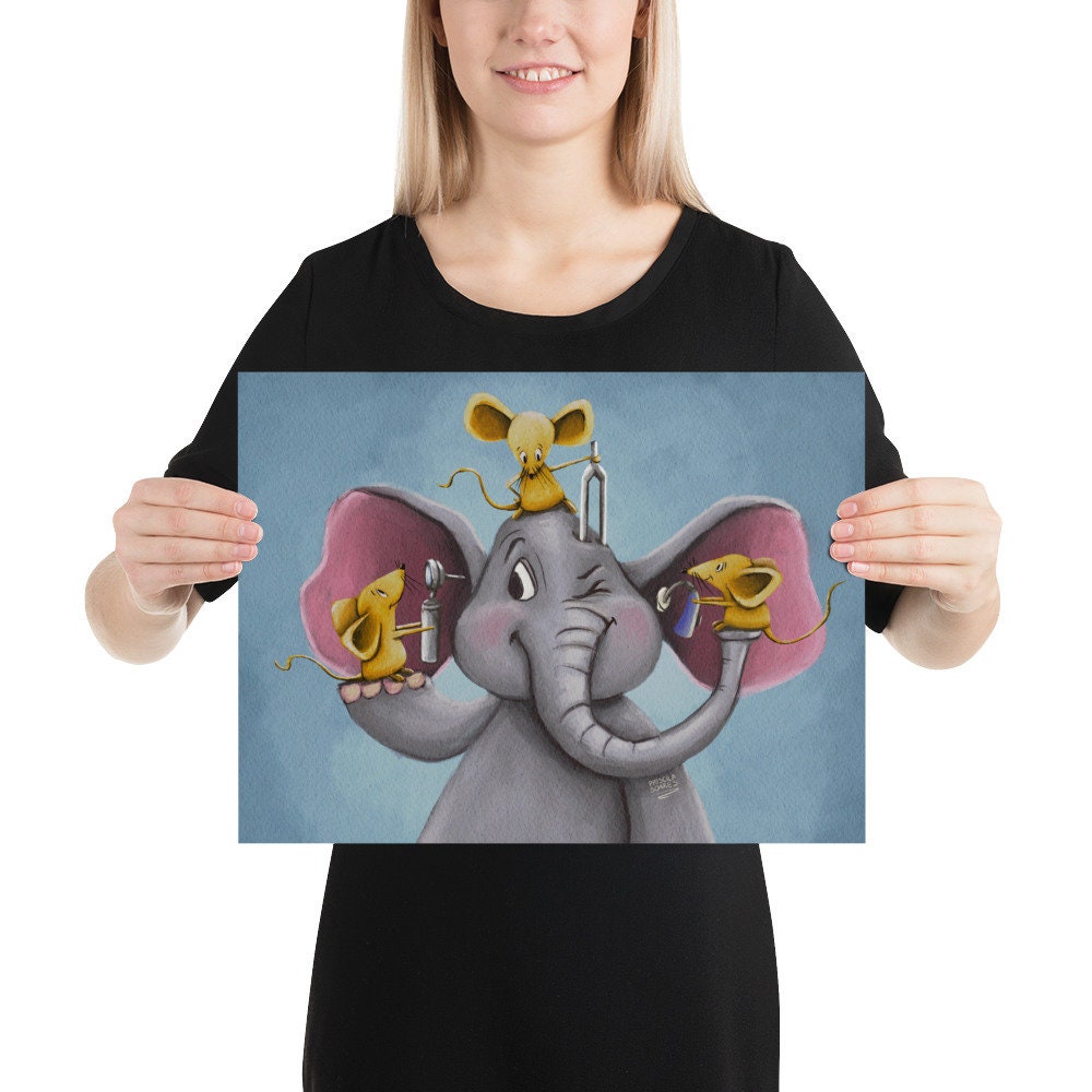 Print Elephant Hearing Check by 3 Mice Audiology - Etsy Canada