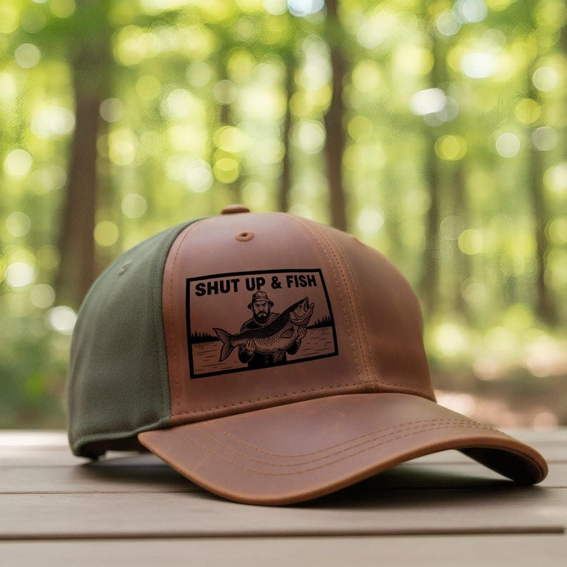 Shut up & Fish, Custom Fishing Patch SVG File, Digital Download for ...