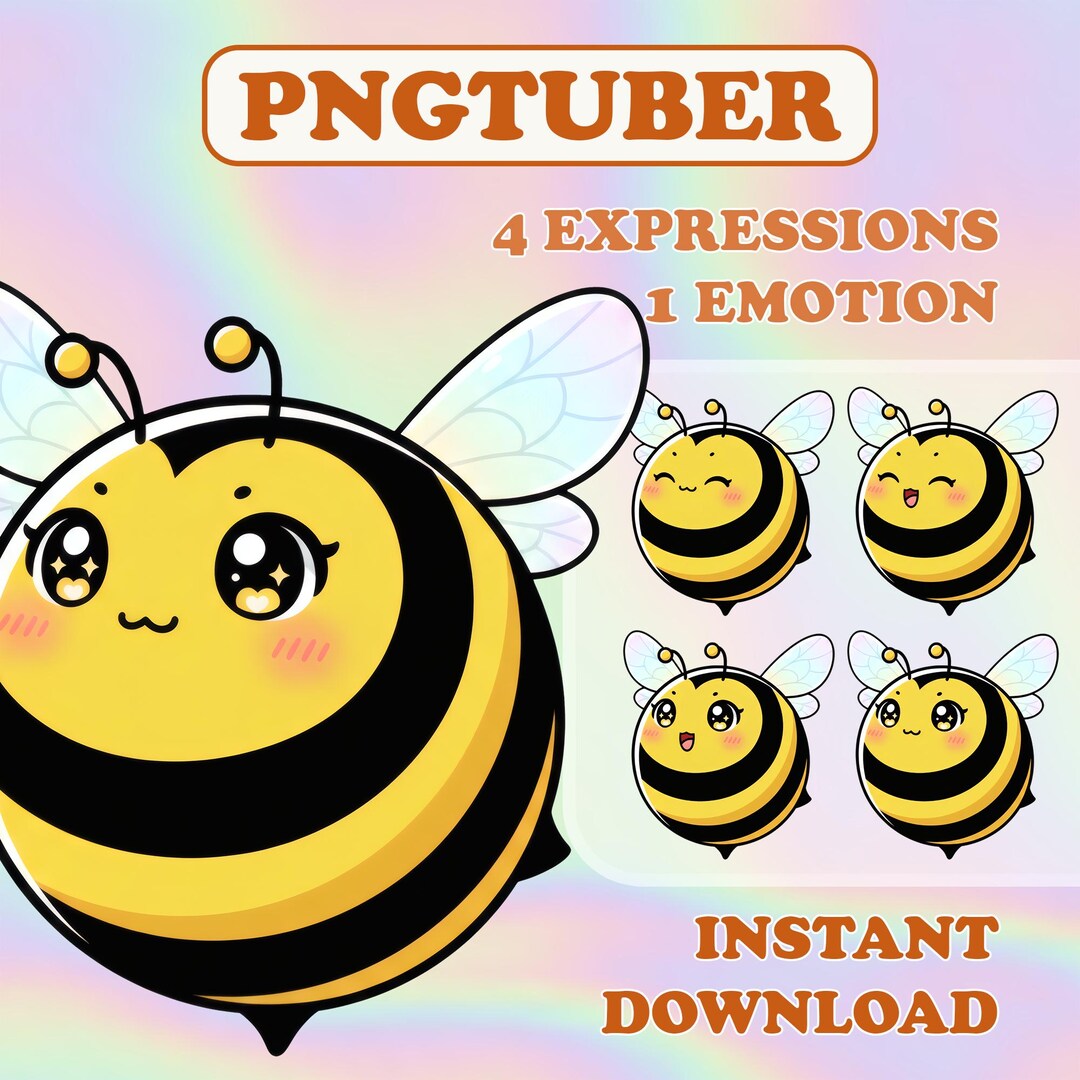 Chibi Bee Pngtuber Model: Twitch and Youtube Stream Avatar (digital ...