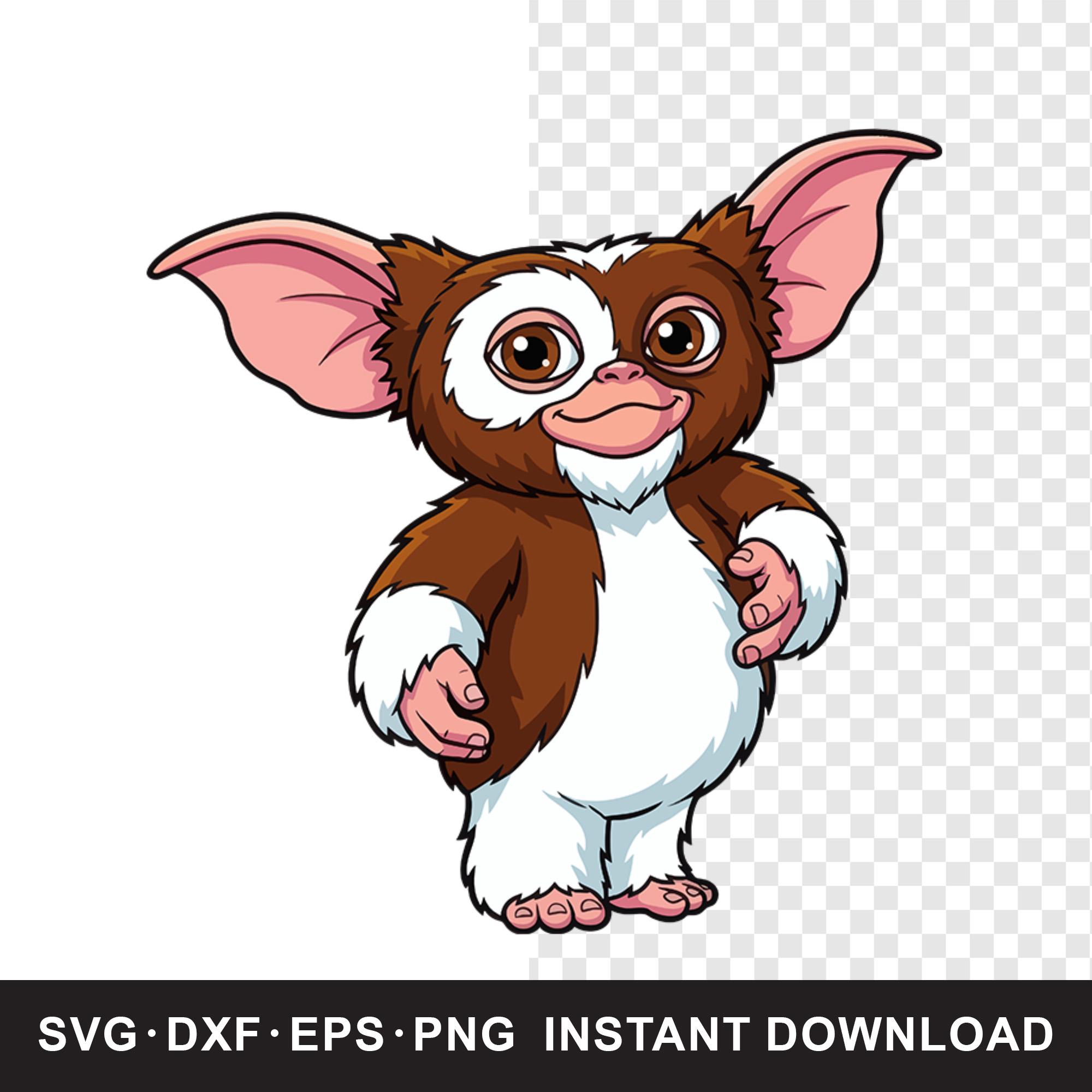 Gremlins Gizmo Clipart, Watercolor Vector Monster PNG (digital Download ...