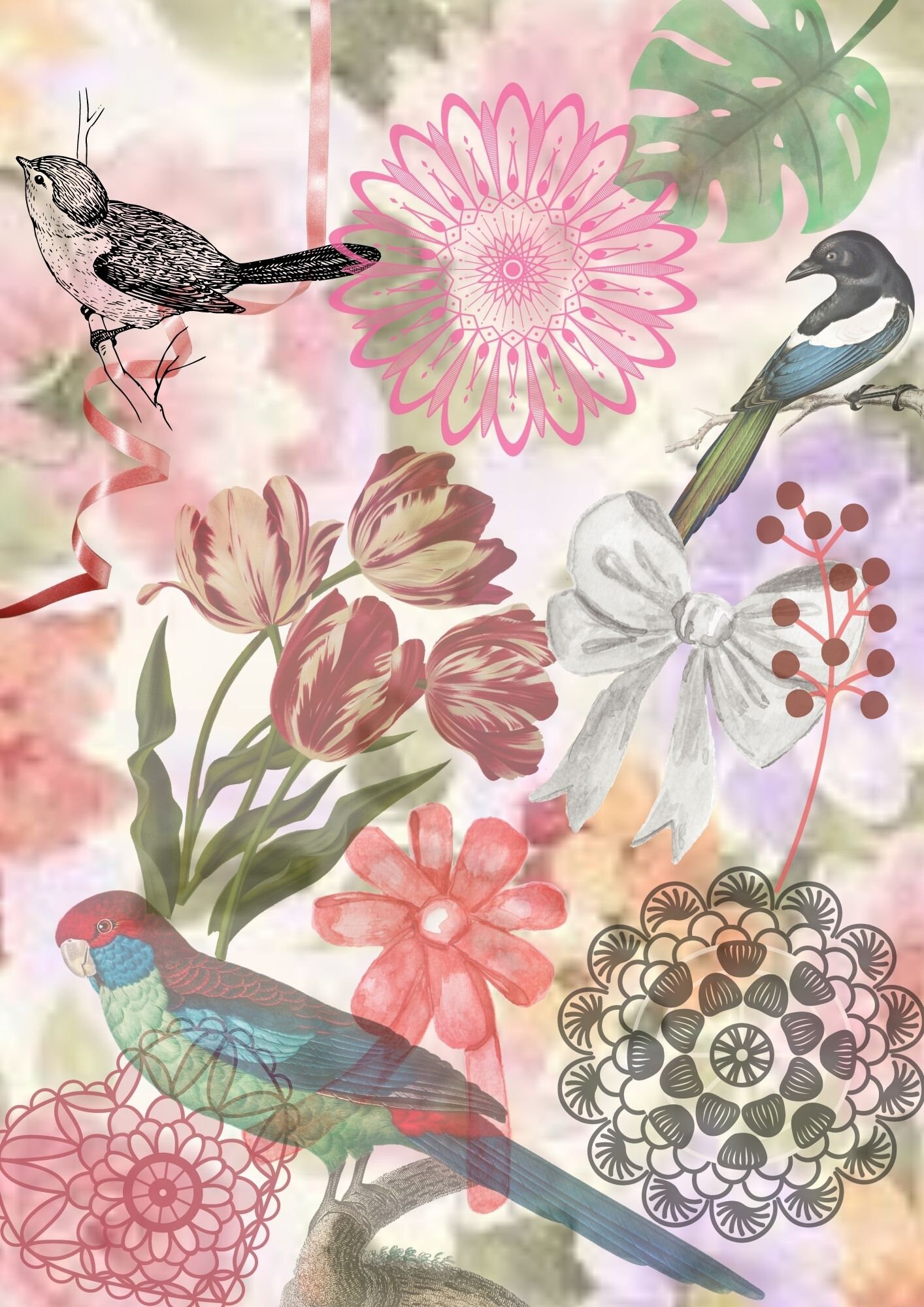 Fantasy Garden - 5 Printable Pages - Etsy