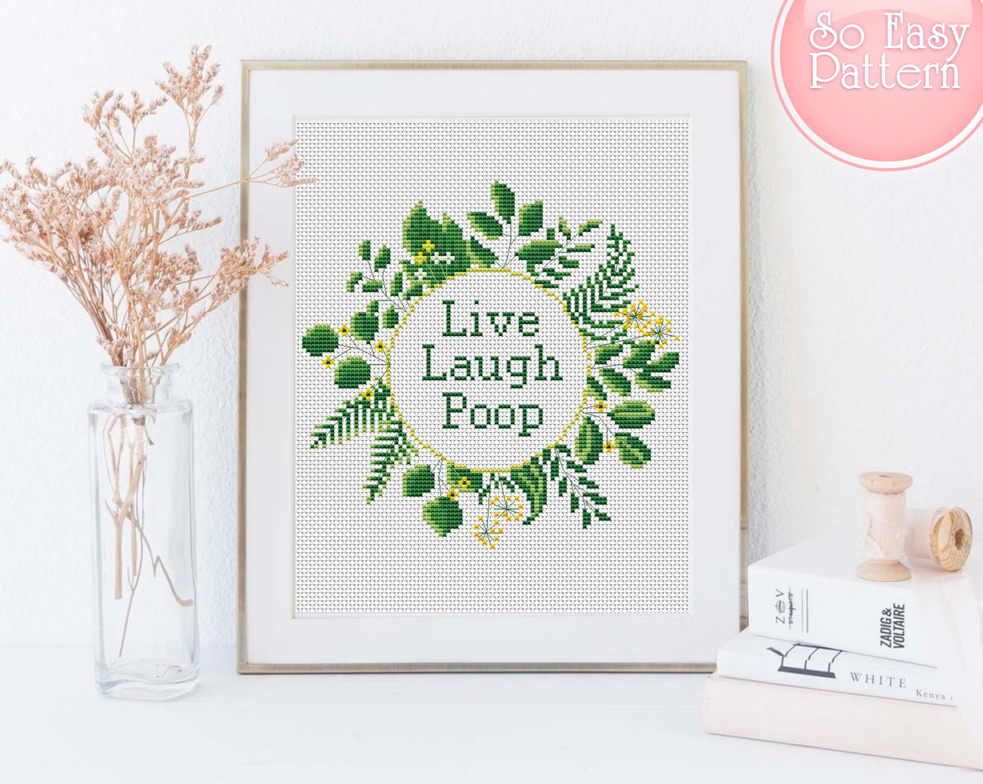 Subversive Cross Stitch Pattern PDF Quote Embroidery Design Funny ...