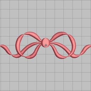 Satin Stitch Bow Embroidery Design, Bow Machine Embroidery, Mini Bow ...