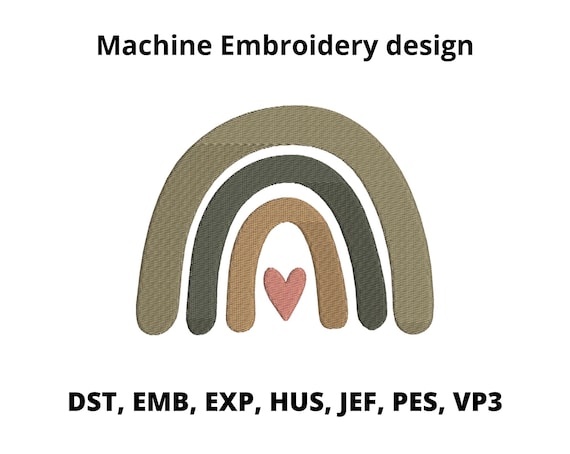Rainbow Embroidery Design Machine Embroidery Rainbow Designs - Etsy