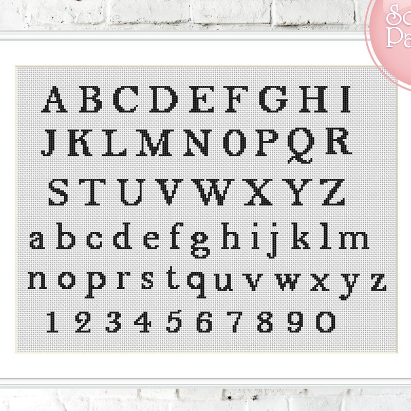 Cross Stitch Alphabet Pattern - Etsy