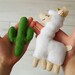 Lama Felt Pattern Baby Mobile Pattern Llama Decor Cactus - Etsy