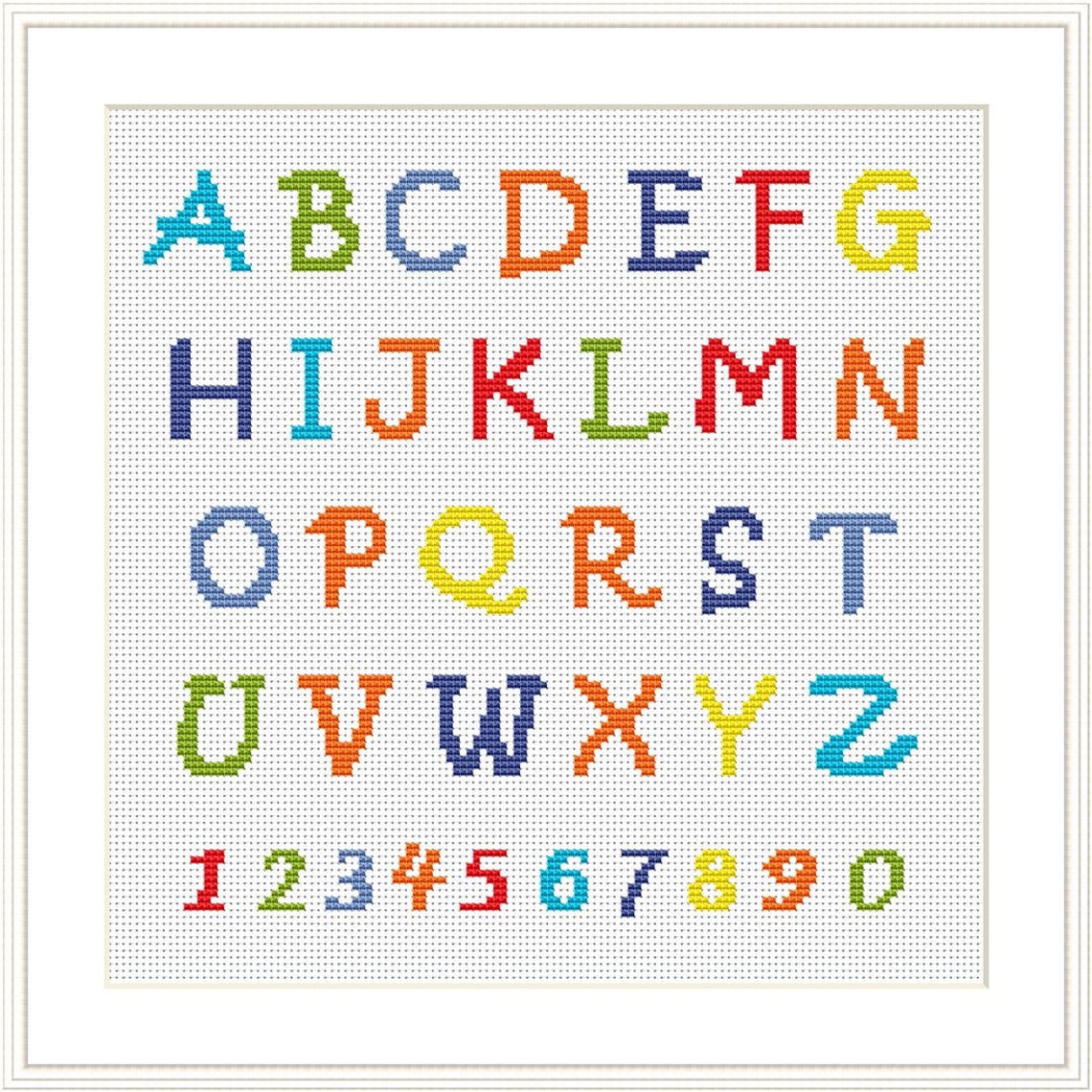 Cross Stitch Letters, Cross Stitch Alphabet Pattern, Cross Stitch Font ...