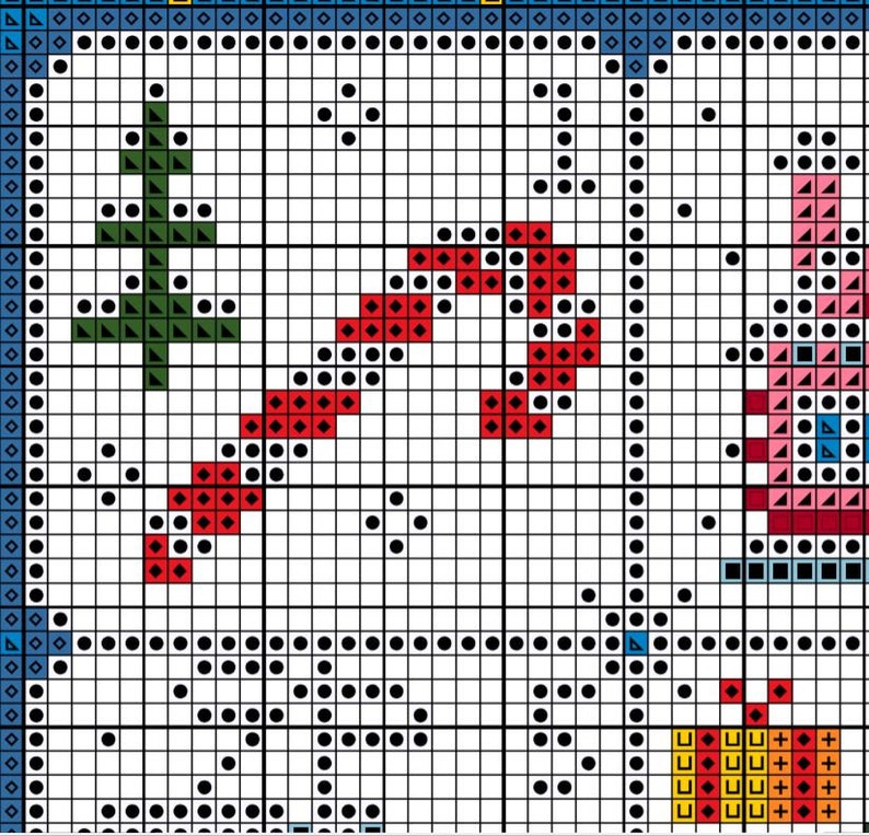Advent Calendar Cross Stitch, Holiday Cross Stitch, Christmas Sampler ...