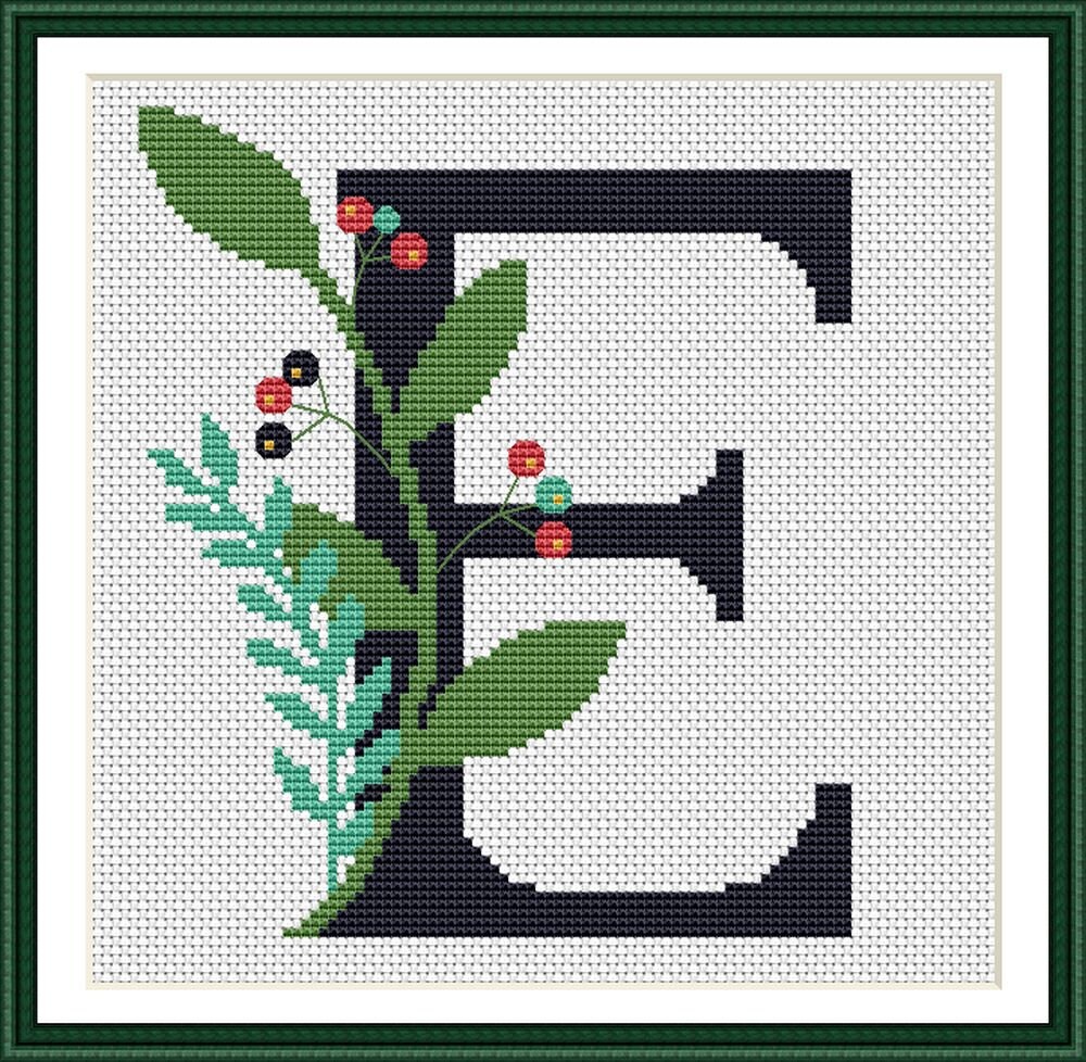 Cross Stitch Letters e Monogram Cross Stitch | Etsy