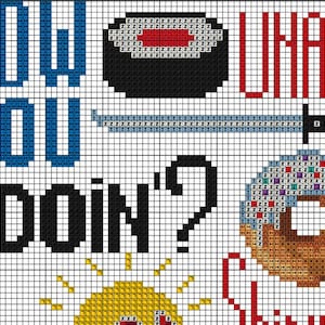 Friends TV Show Cross Stitch Pattern Best Friends Quotes Cross Stitch ...