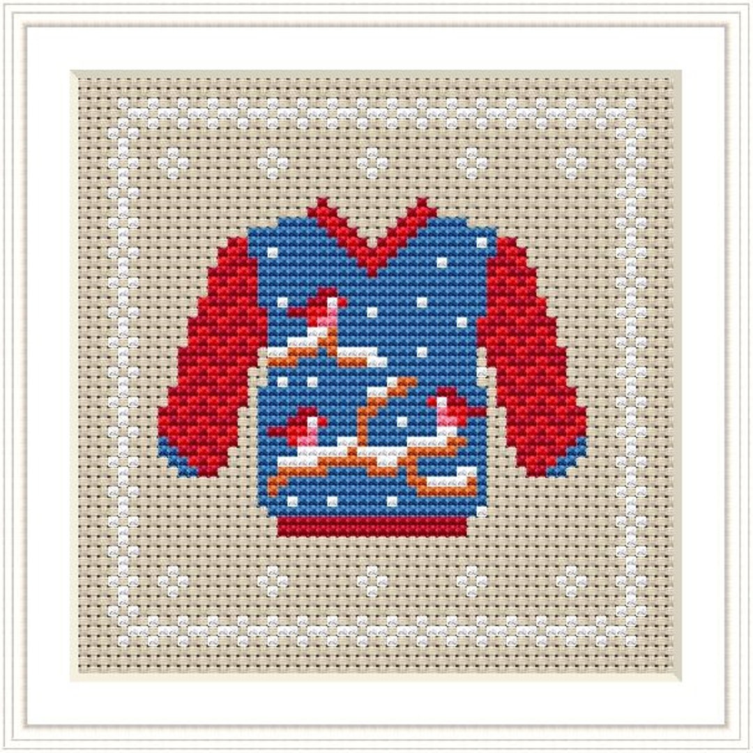Christmas Decoration Cross Stitch Pattern, Holiday Decor Cross Stitch ...