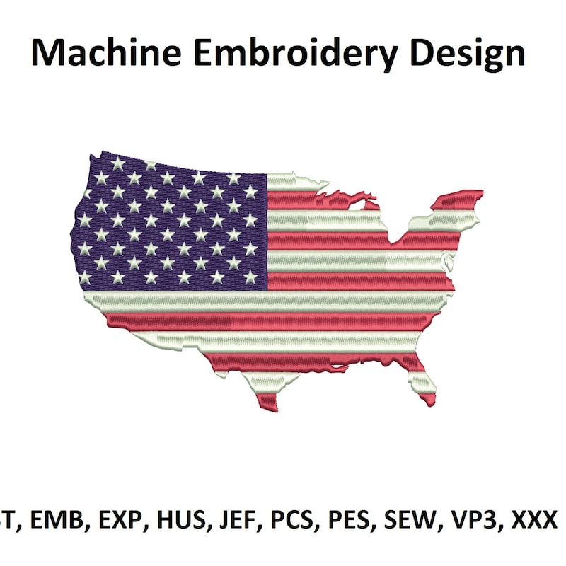 American Flag Embroidery - Etsy