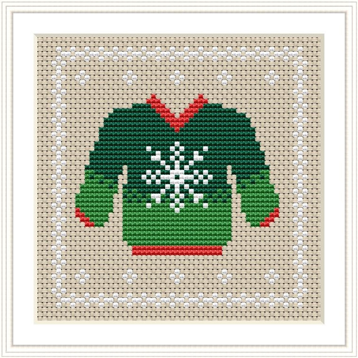 Christmas Decoration Cross Stitch Pattern Holiday Decor Cross - Etsy