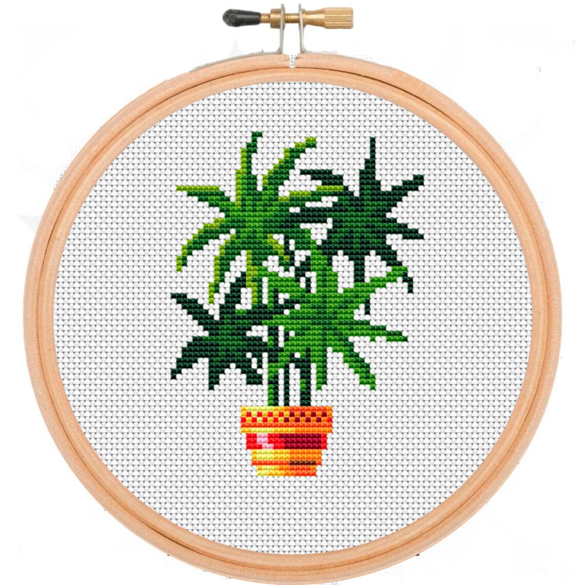 Plant Cross Stitch Pattern PDF Botanical Counted Cross Stitch Easy ...