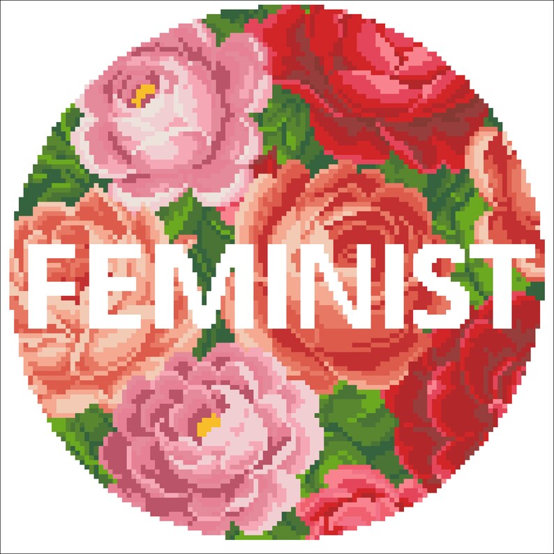 Feminist Cross Stitch Pattern Modern Cross-stitch Pdf - Etsy