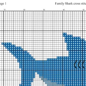 Family Shark Cross Stitch Pattern Digital Cross Stitch Baby Shark ...