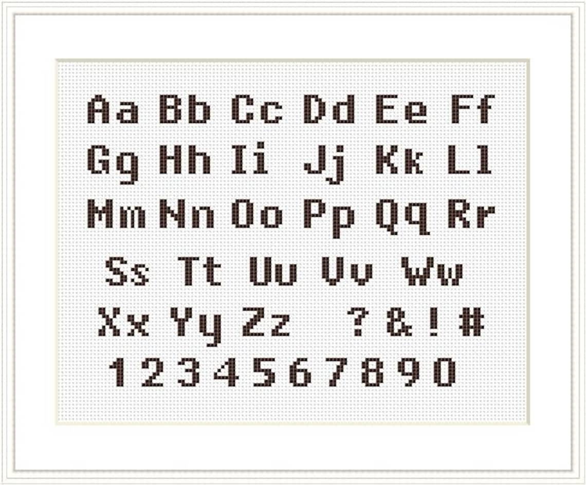 Cross Stitch Letters Cross Stitch Alphabet Pattern Cross - Etsy