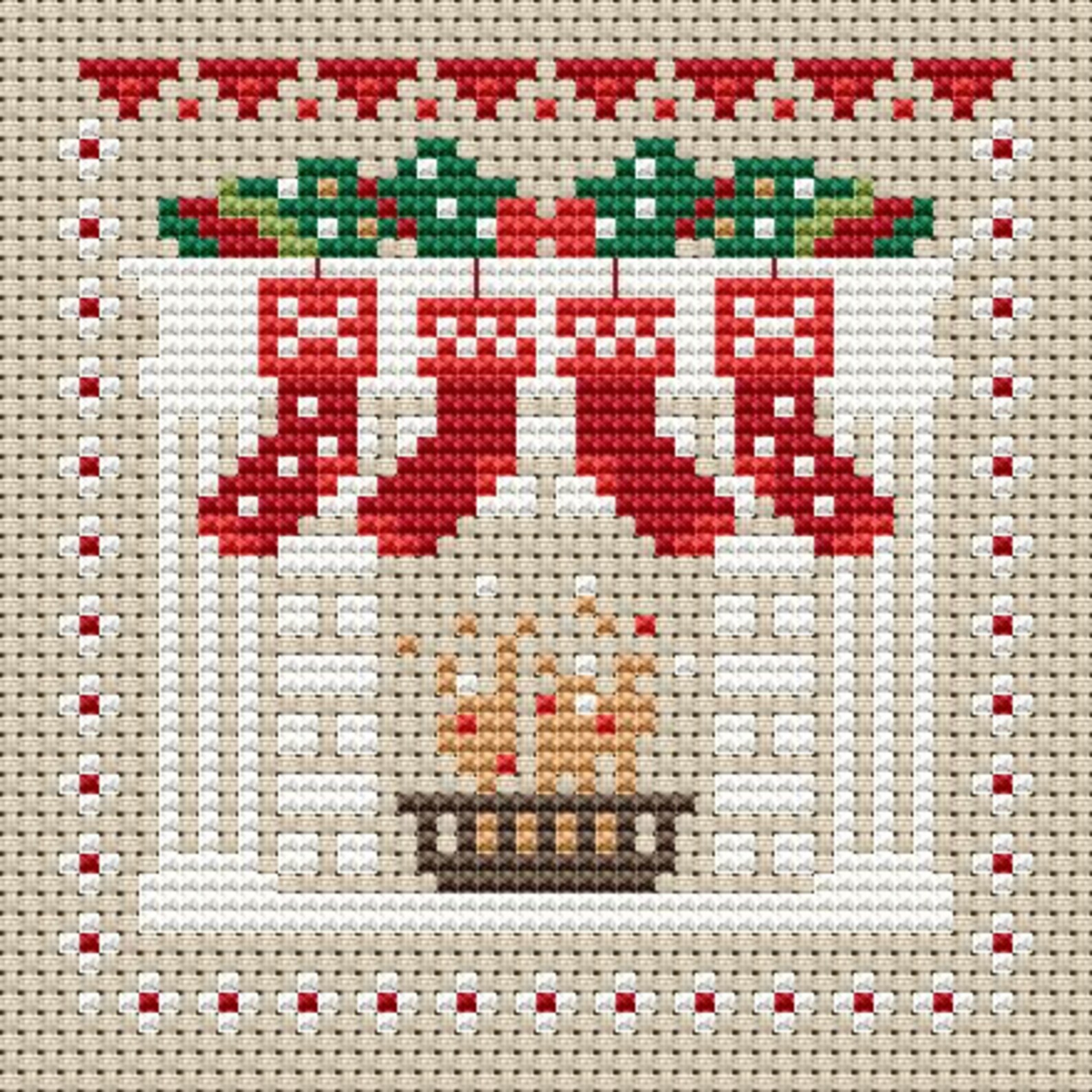 Christmas Decoration Cross Stitch Pattern Holiday Decor Cross - Etsy