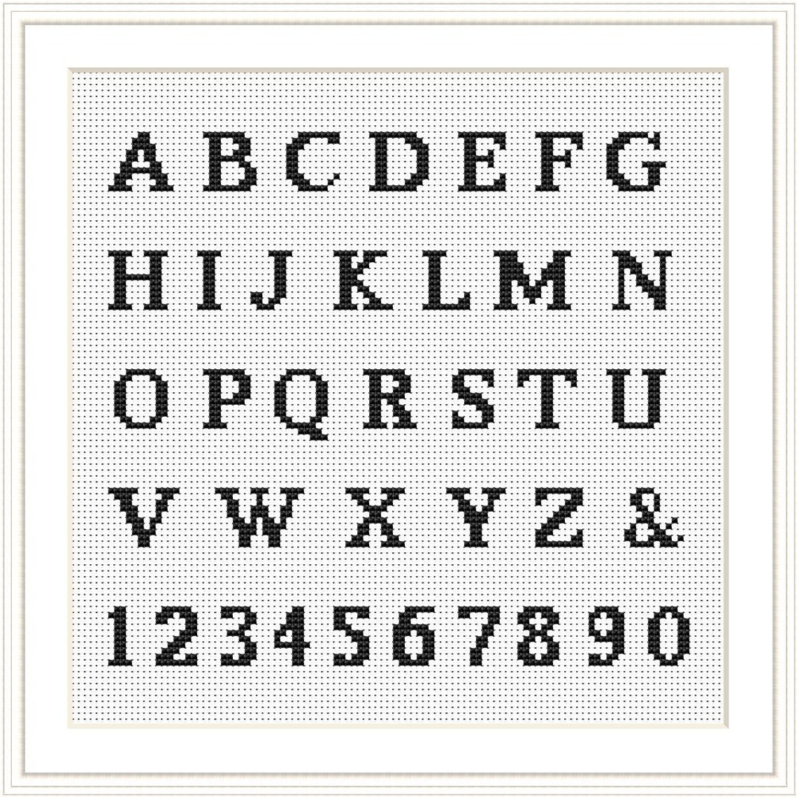 Cross Stitch Letters, Cross Stitch Alphabet Pattern, Cross Stitch Font ...